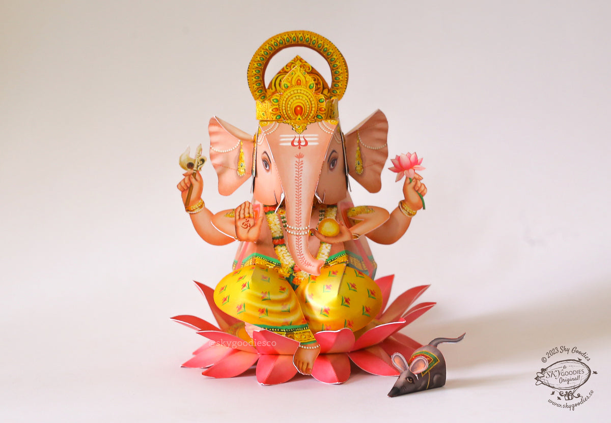 Ganesha DIY Paper Craft Kit: Eco-friendly Ganpati Bappa idol – Sky Goodies