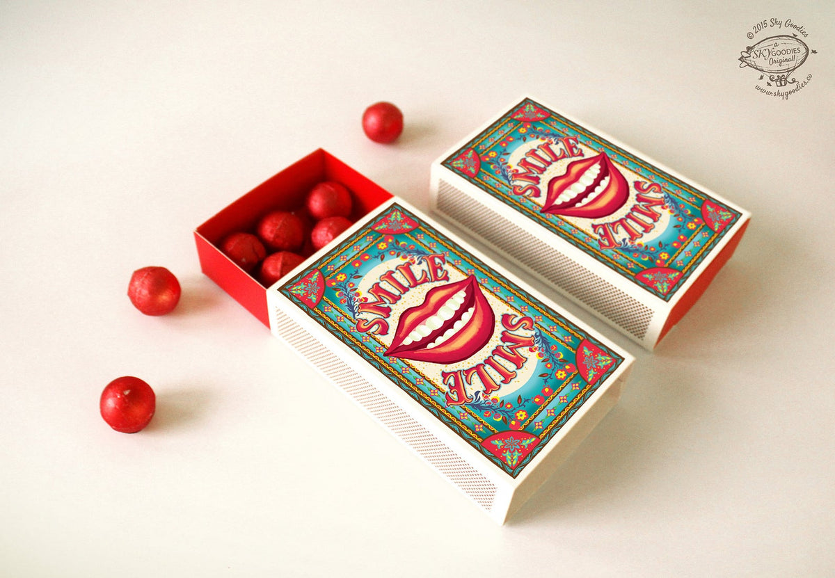 Set of 10 'Smile' Matchbox Gift Boxes – Sky Goodies